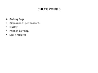trims and accesories quality processes | PPTX