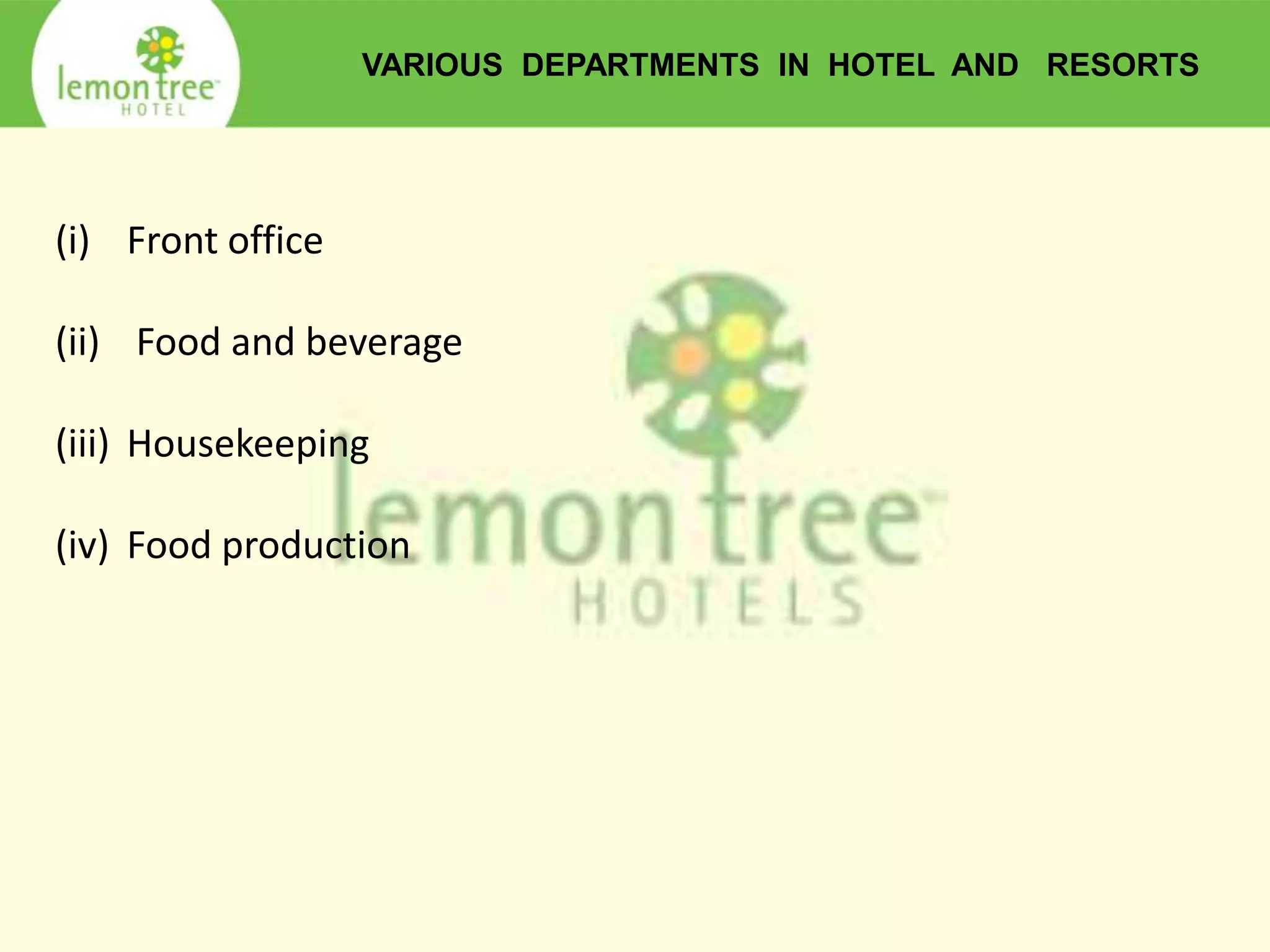 New microsoft power point presentation on lemon tree hotels | PPTX
