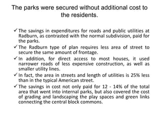 charles correa's contribution and Radburn | PPTX