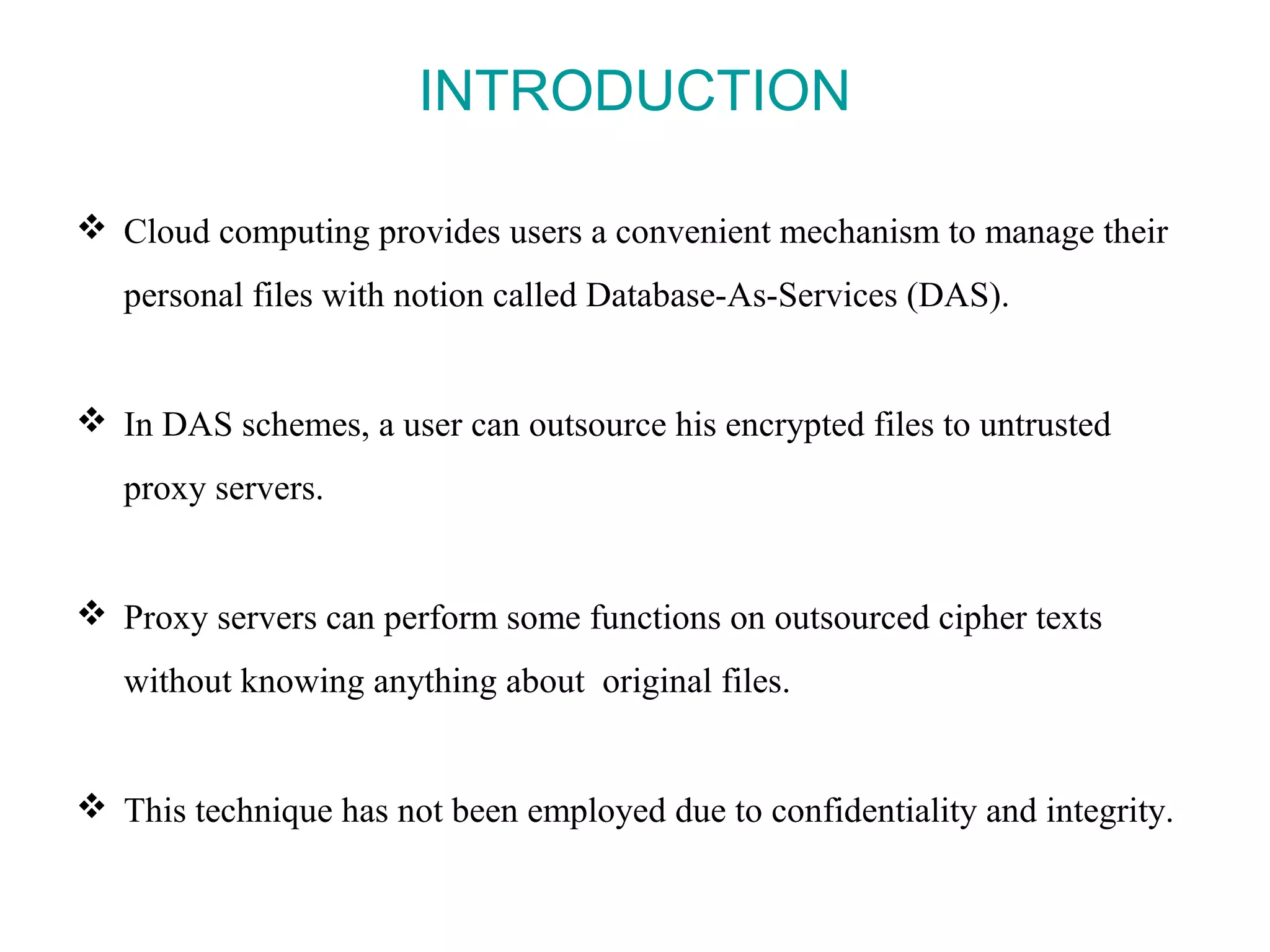 Identity based secure distributed data storage schemes | PPT