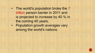 Population & Pollution | PPTX