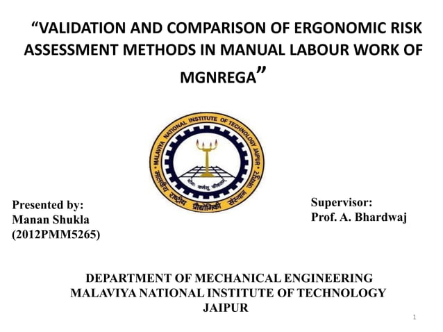 Ergonomic Analysis of NREGA work | PDF | Physical Therapy | Wellness