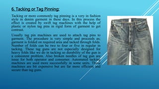 Dry Finishing/Washing on Denim | PPTX