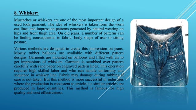 Dry Finishing/Washing on Denim | PPT