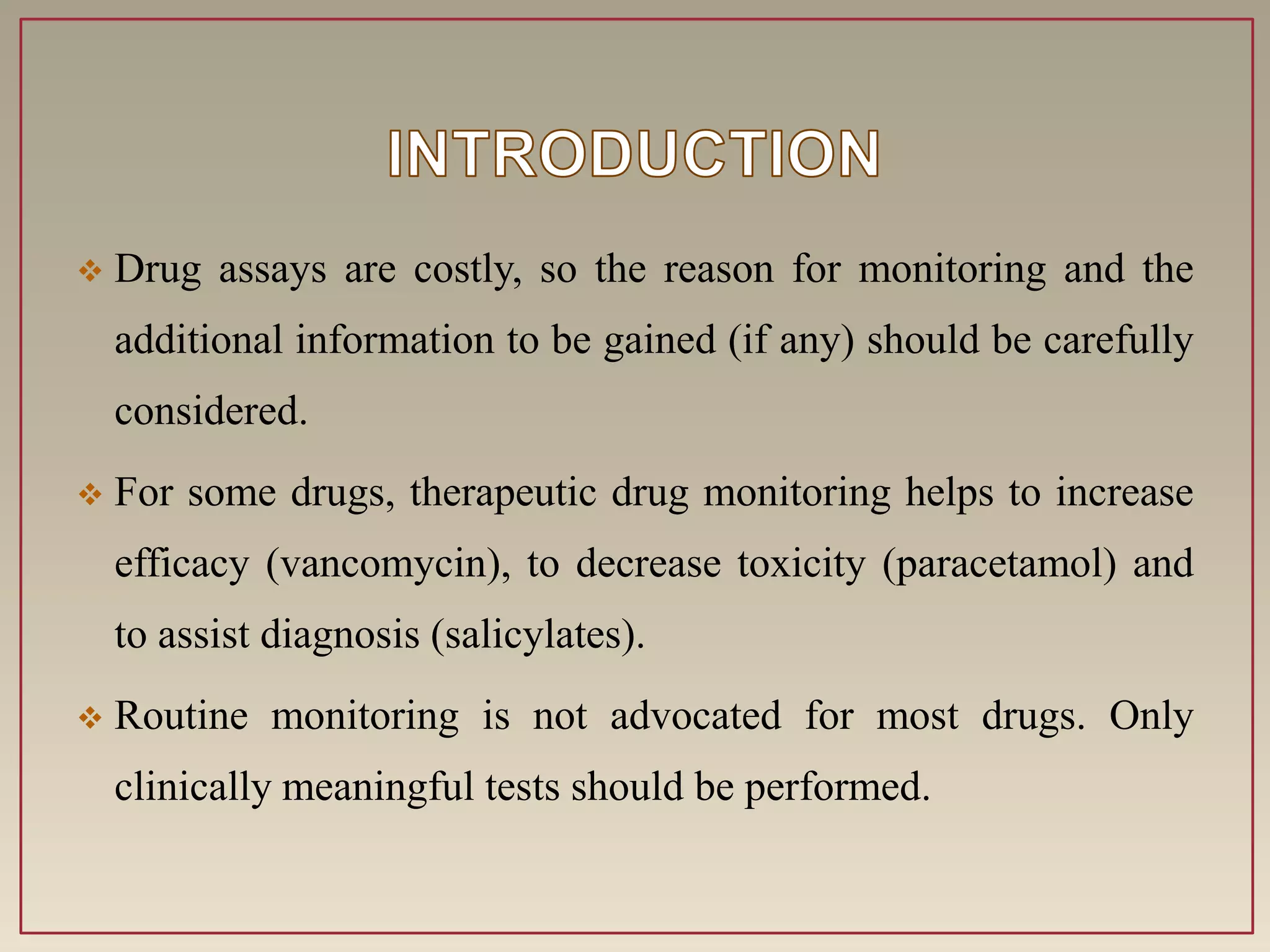 Indications for therapeutic drug monitoring | PPTX