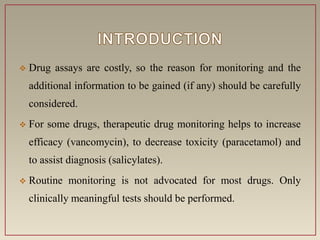 Indications for therapeutic drug monitoring | PPTX