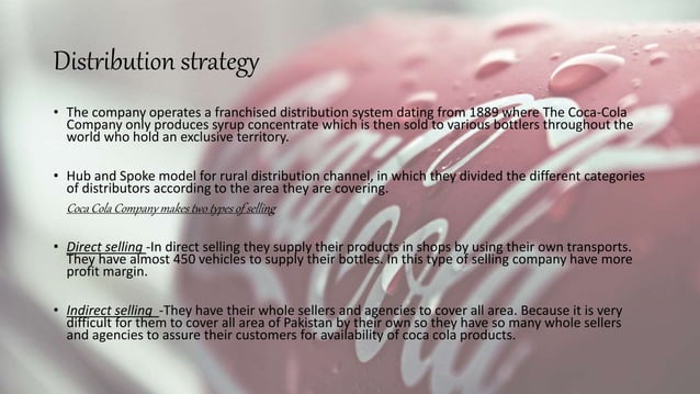 Coca-Cola Distribution strategy | PPT