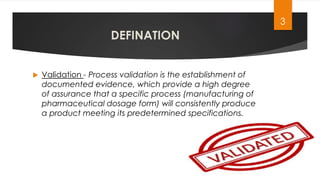 regulatory requirement for validation in pharma industry | PPTX