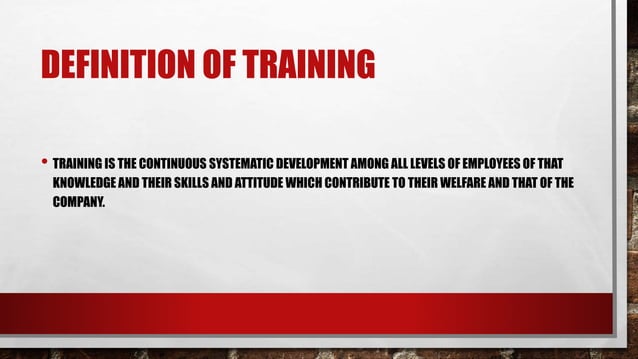 Introduction to Training | PPTX