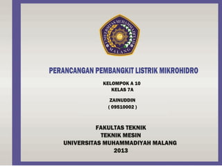 Design Turbine Cross Flow PLTMH | PDF