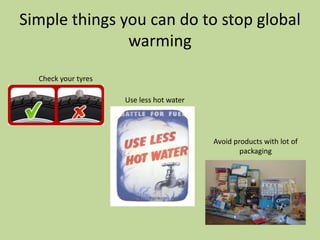 Stop global warming | PPTX