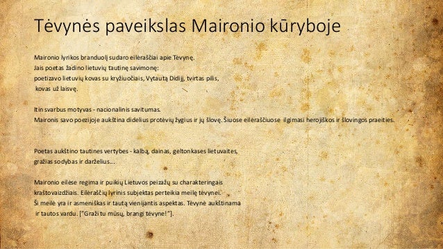 Maironis - Jonas Mačiulis - Biografija ir kūryba