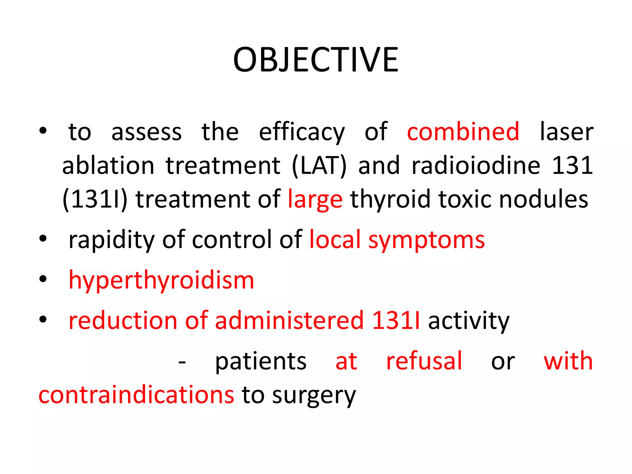 laser ablation vs radioiodine in toxic nodular goiters jcem | PPTX ...