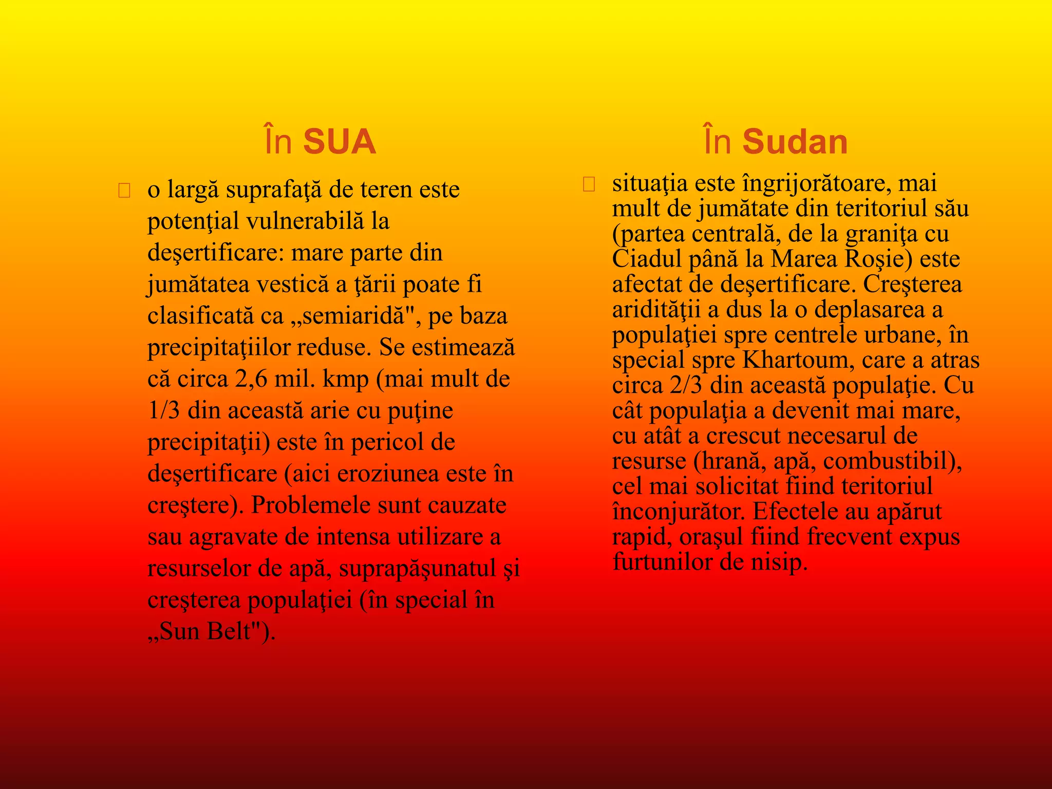 Seceta si desertificare | PPTX