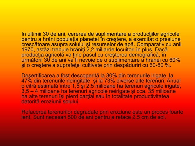 Seceta si desertificare | PPTX