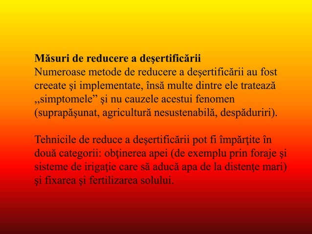 Seceta si desertificare | PPTX