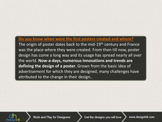 4 Creative And Challenging Tips For Poster Design | PPTX