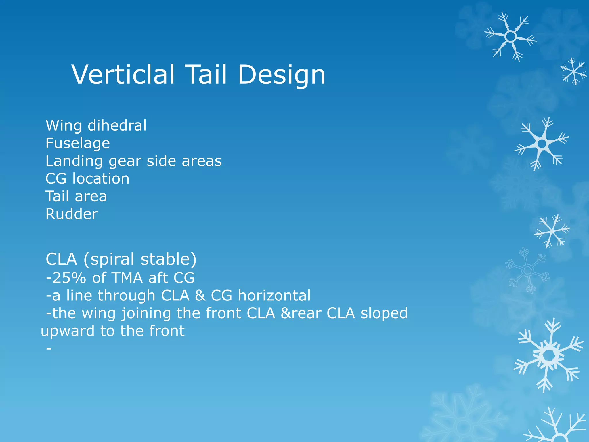 vertical tail design. | PPTX