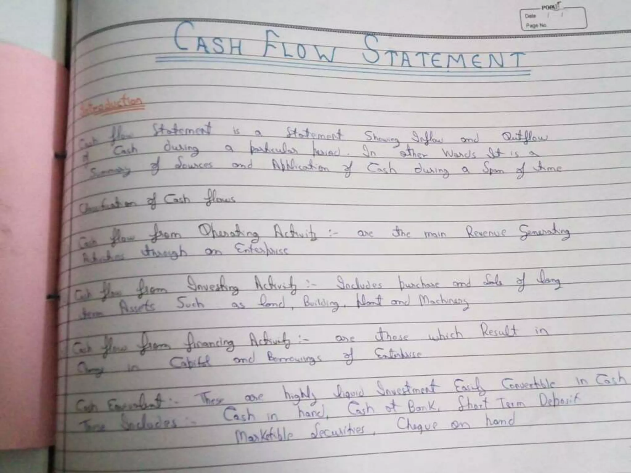 Accountancy 12th class Project Work (both comprehensive and specific ...