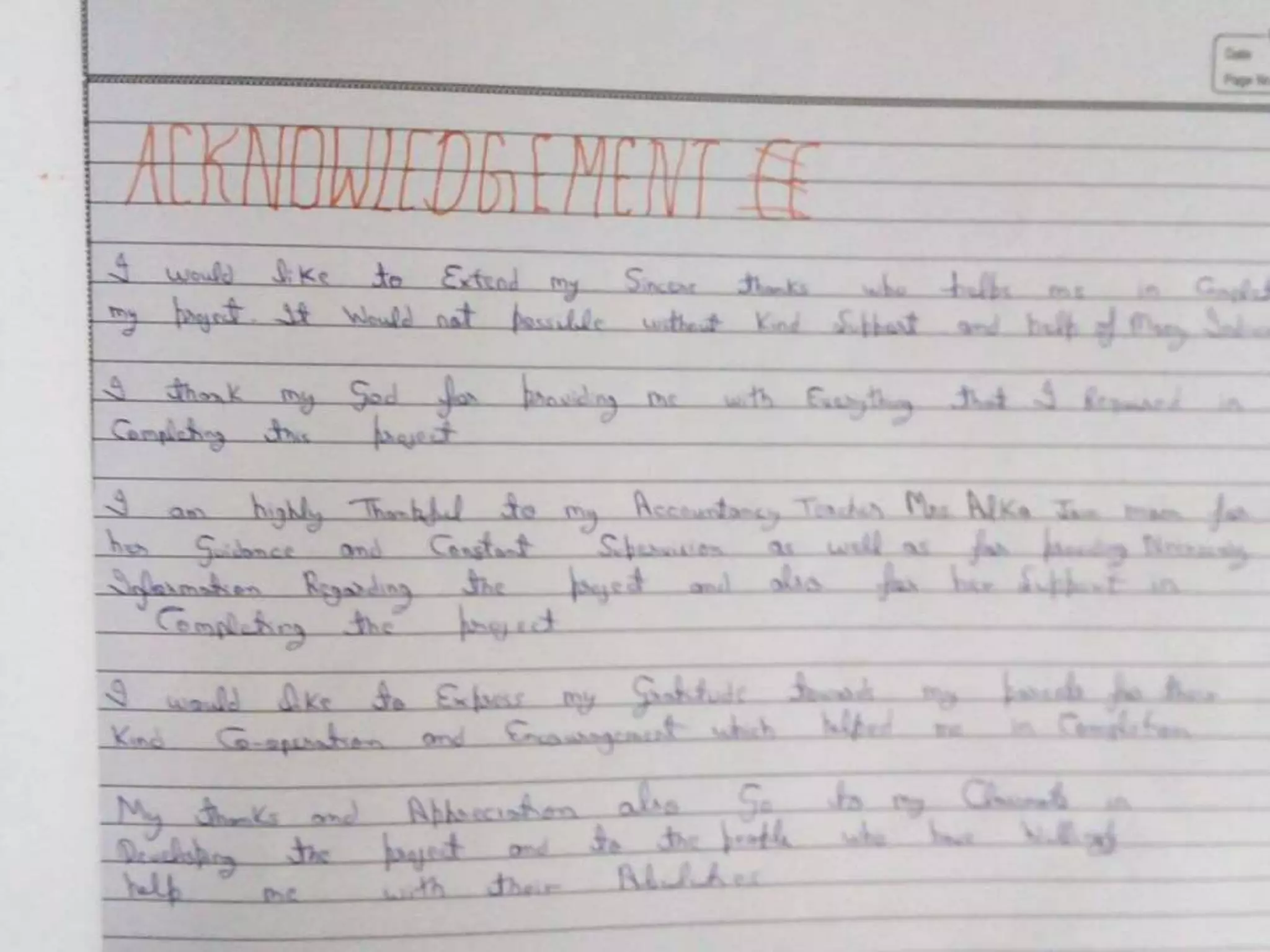 Accountancy 12th class project work(Both Comprehensive and specific) | PPTX