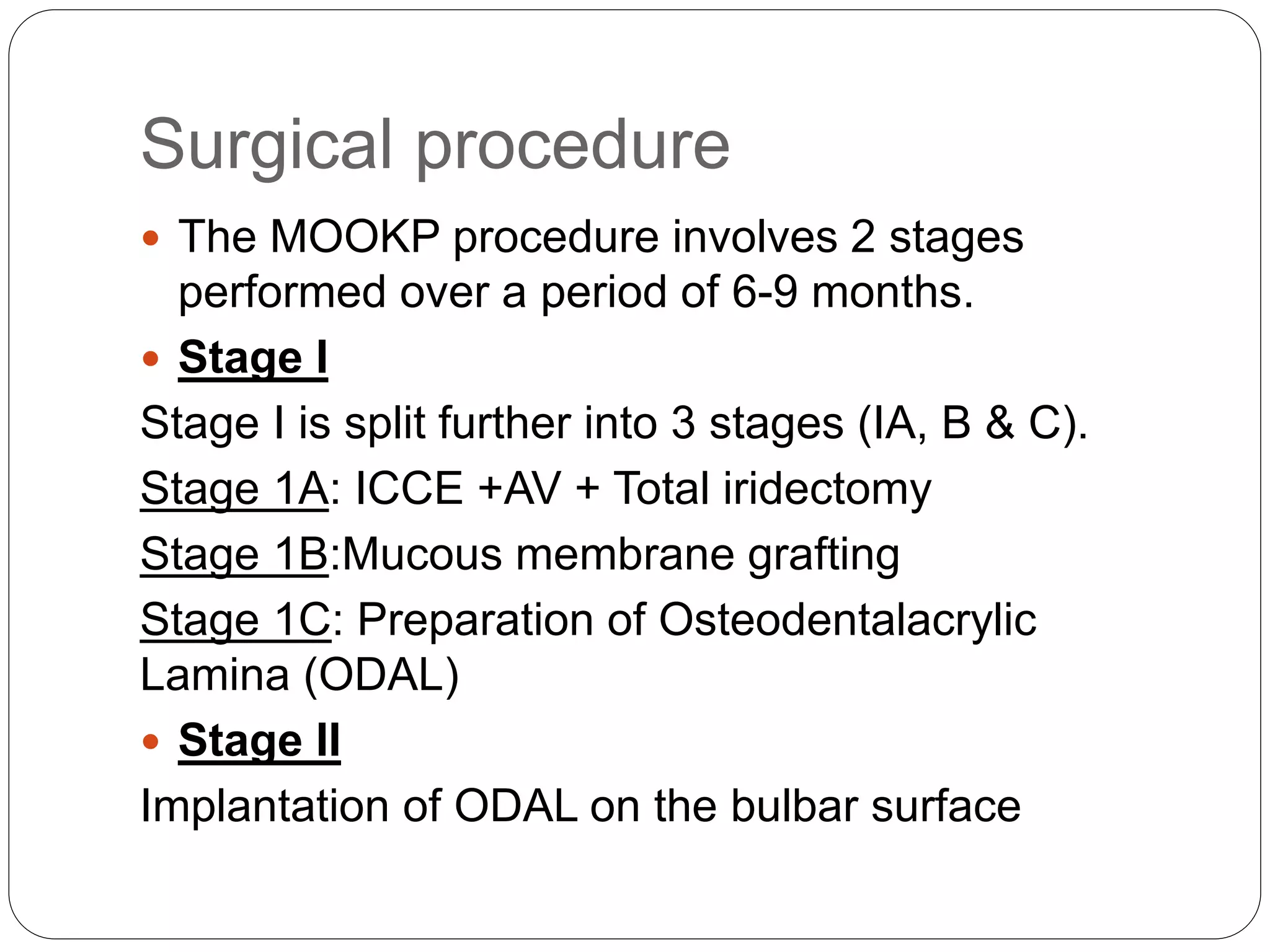 keratoprosthesis | PPTX