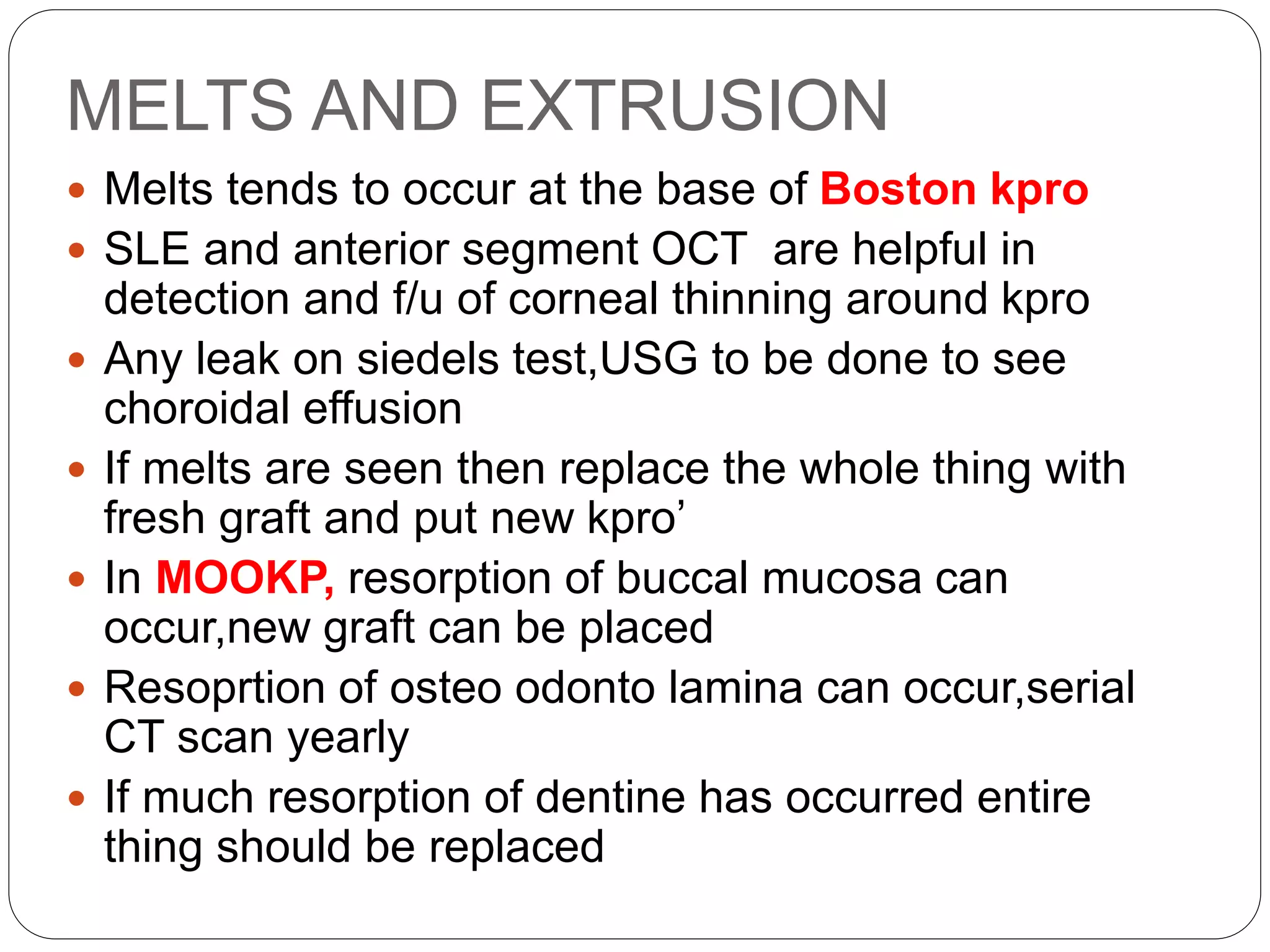 keratoprosthesis | PPTX