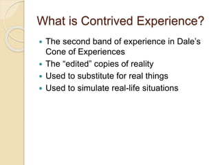 contrived experiences | PPT