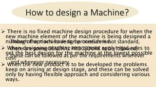 How to design a machine? | PPTX