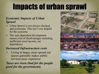 compact cities vs. urban sprawl | PPTX