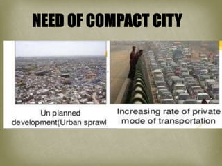 compact cities vs. urban sprawl | PPTX