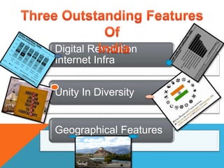 three outstanding features of india | PPTX