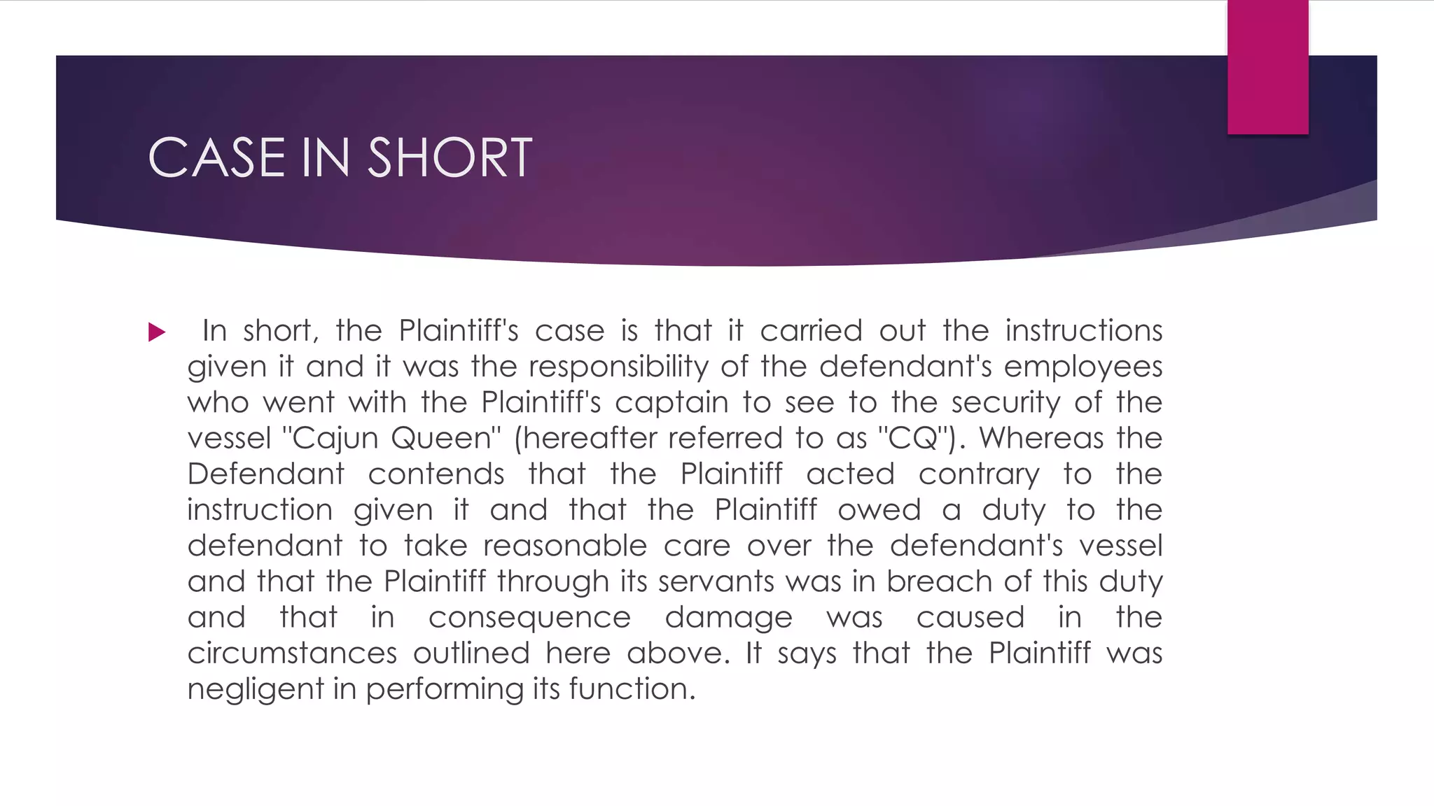 consort shipping vs united engineers | PPT