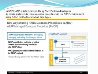 HANA WITH ABAP OVERVIEW | PPTX