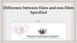 Filer and Non-filer defined | PPTX