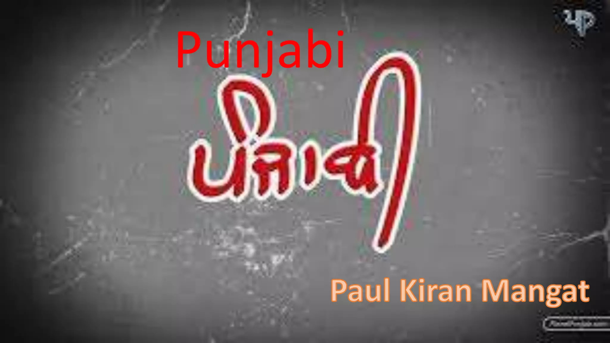 Punjabi language | PPTX