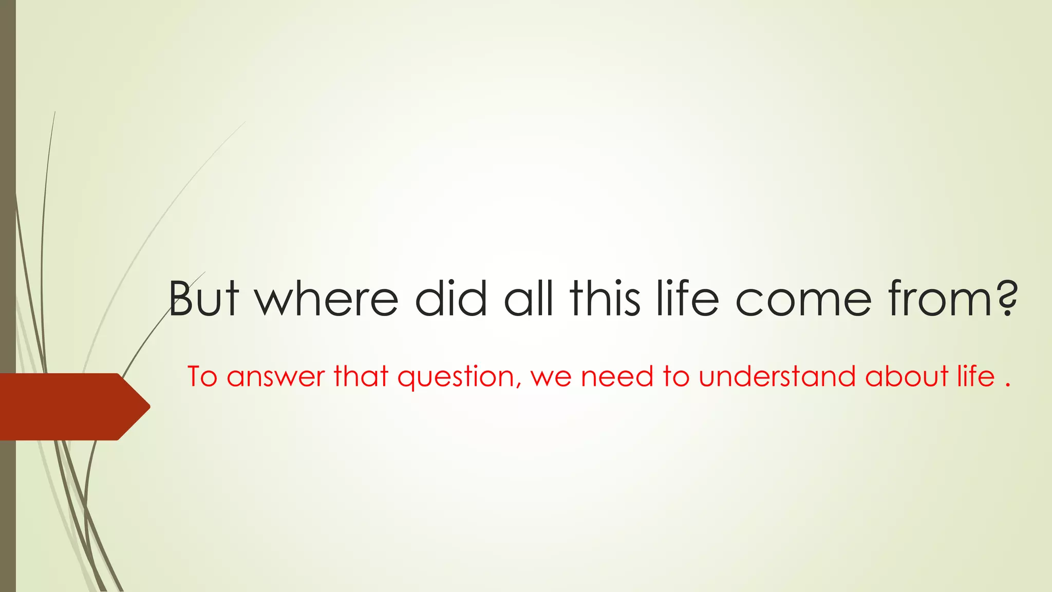 Origin of life | PPTX