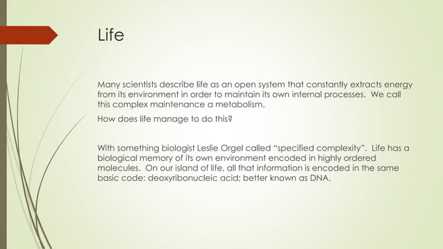 Origin of life | PPT