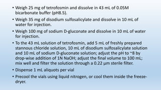 Technetium (99mTc) sestamibi & Technetium (99mTc) tetrofosmin | PPTX
