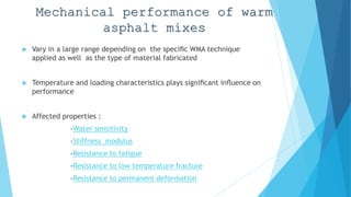 Warm Mix Asphalt Pavement Design | PPTX