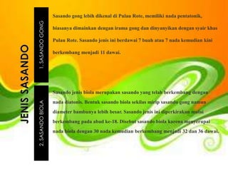 Alat Musik Tradisional Sasando | PPTX