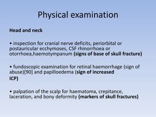 evaluation of patient with head trauma | PPTX