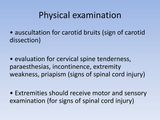evaluation of patient with head trauma | PPTX