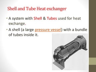 Shell and tube Heat exchanger | PPTX