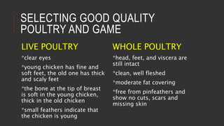 selecting poultry | PPTX