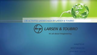CSR ACTIVITY BY LARSEN & TOUBRO | PPTX