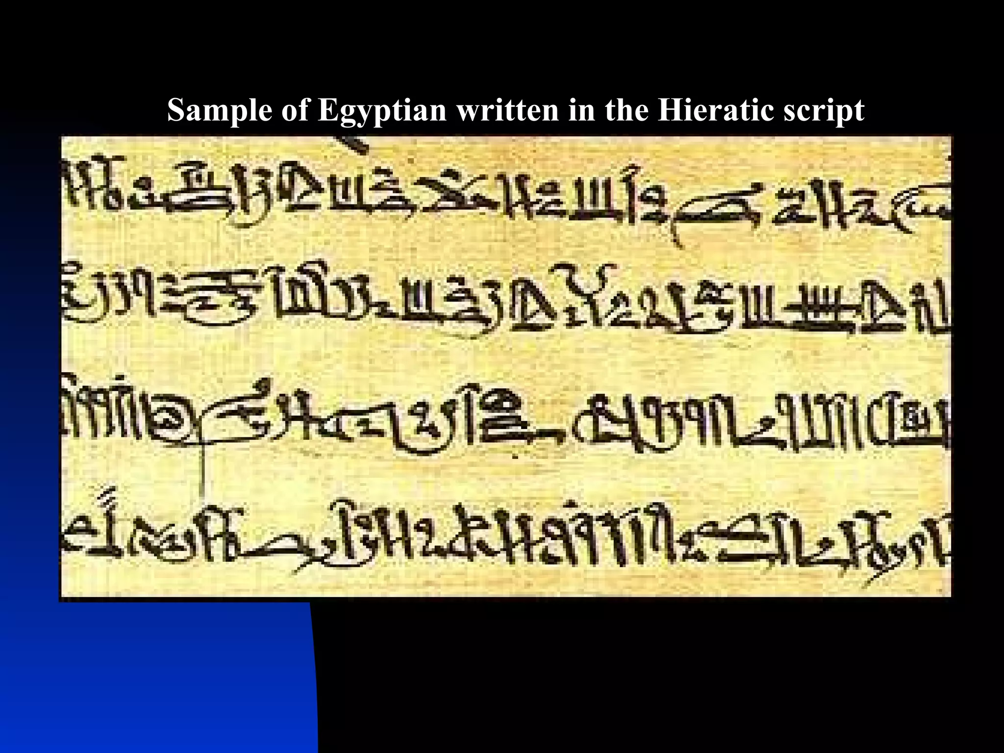 Egyptian Hieroglyphics | PPT