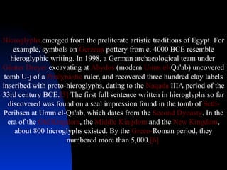 Egyptian Hieroglyphics | PPT