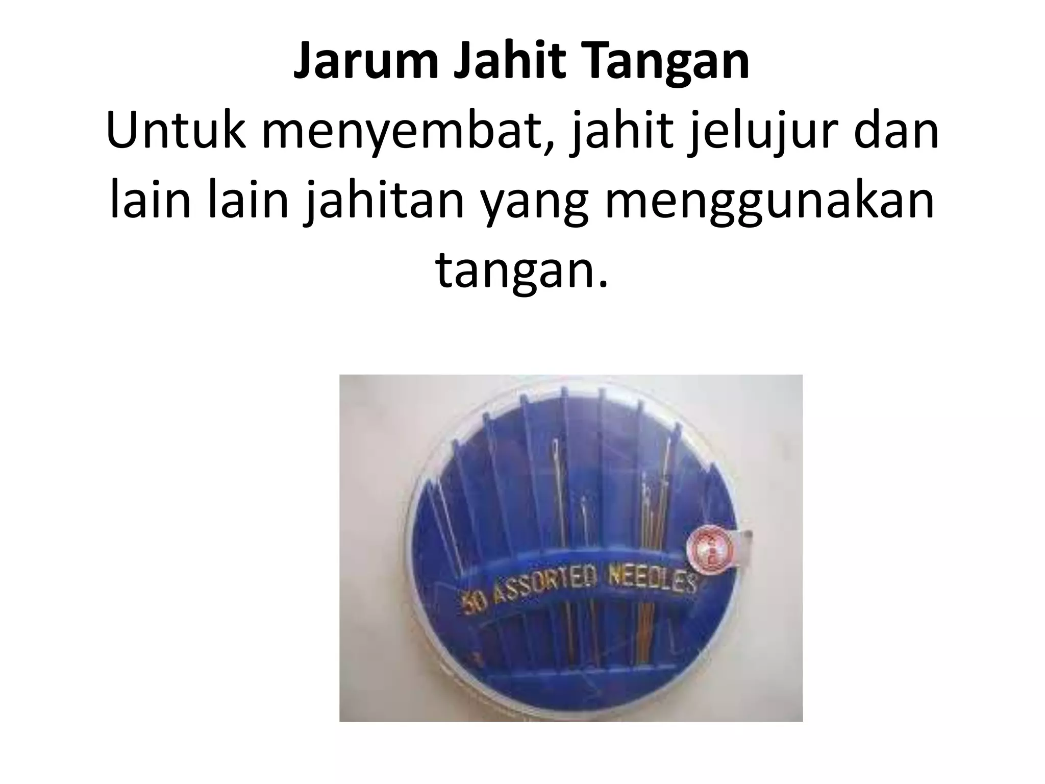 alat jahitan | PPTX