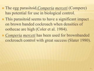 bio control of cockroach | PPT