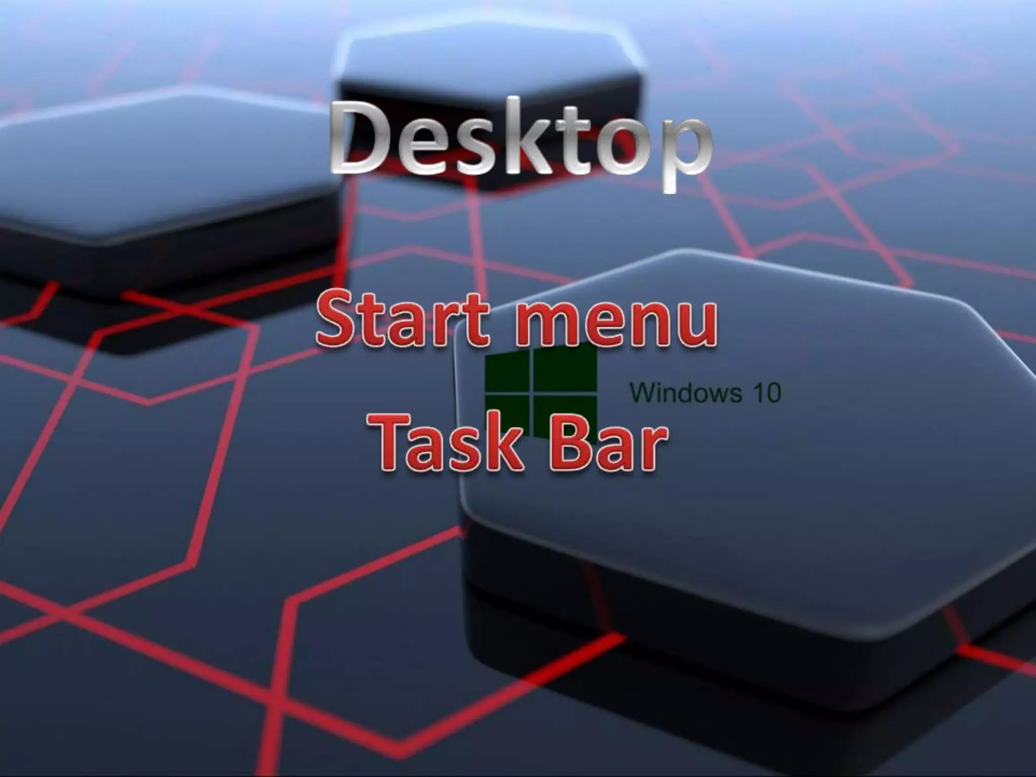 desktop startmenu task bar | PPTX